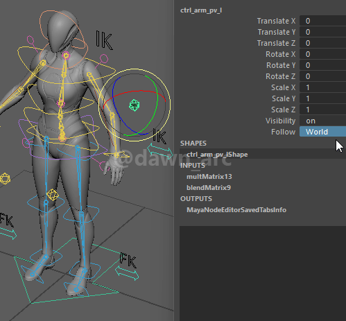 [Maya]Rigging 14 - Space Swapping